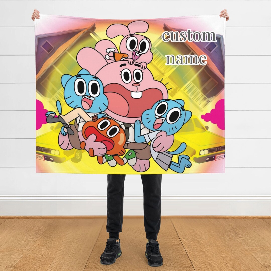 Personalized Name the Amazing World of Gumball Blankets Custom - Etsy
