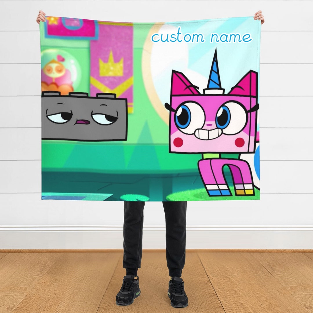 Custom Name Unikitty Blankets Personalized Throw Blanket With - Etsy