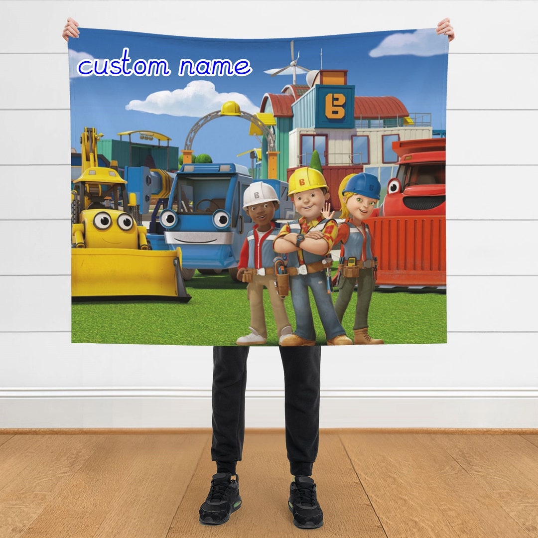 Personalized Name Bob the Builder Blankets Custom Throw - Etsy