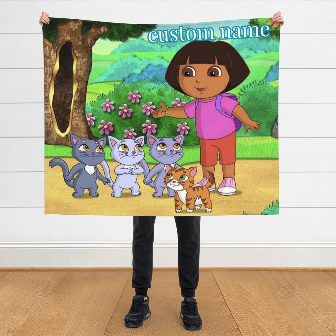 Personalized Name Dora the Explorer Blankets Custom Throw - Etsy
