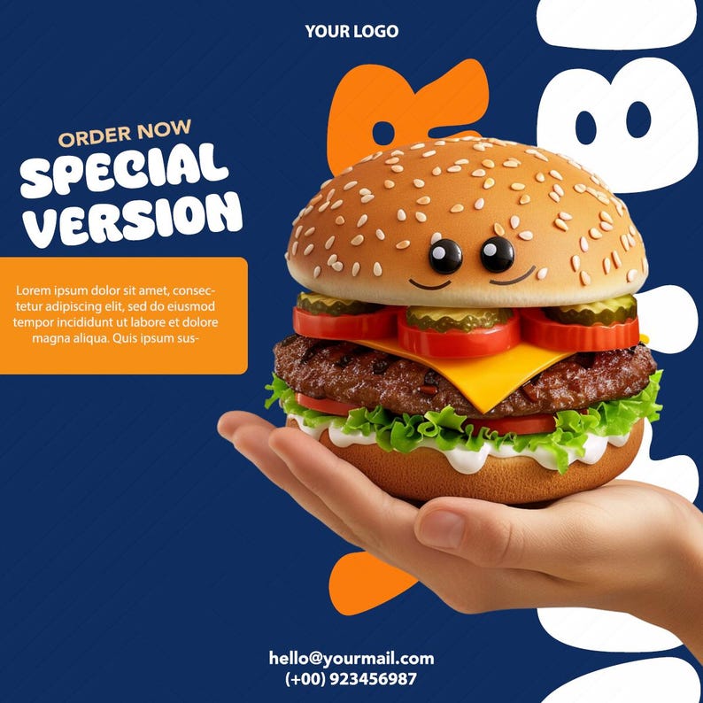 Burger Restaurant Instagram Post, Fast Food Story Template, Social ...