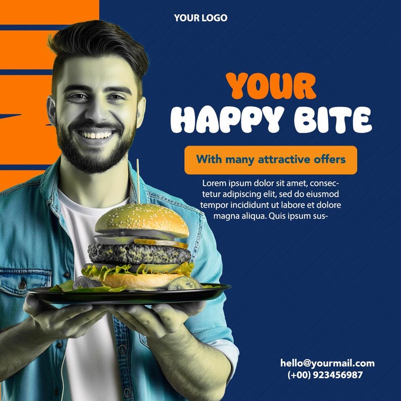 Burger Restaurant Instagram Post, Fast Food Story Template, Social ...