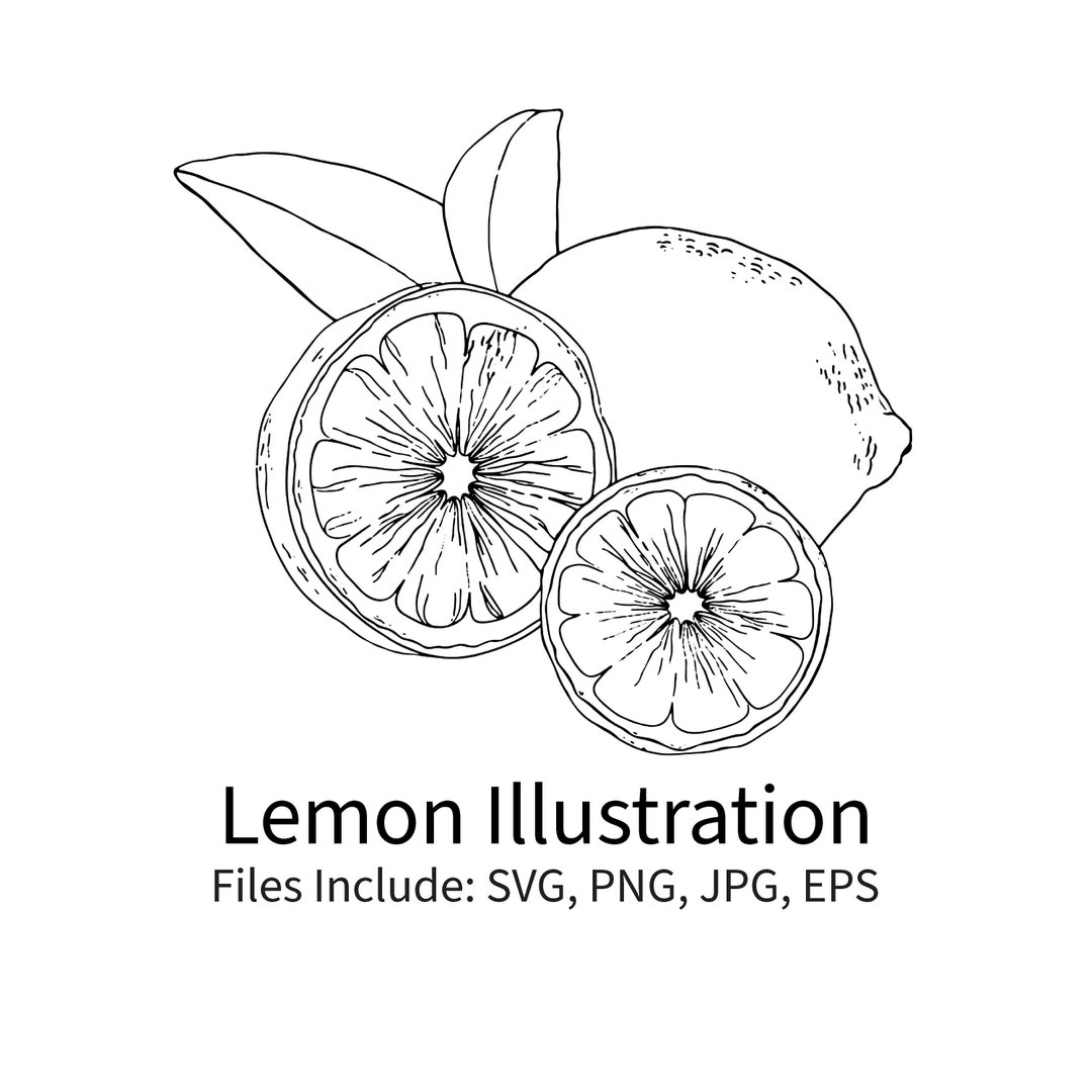 Limón SVG, Arte vectorial de limón, Arte de limón - Etsy España