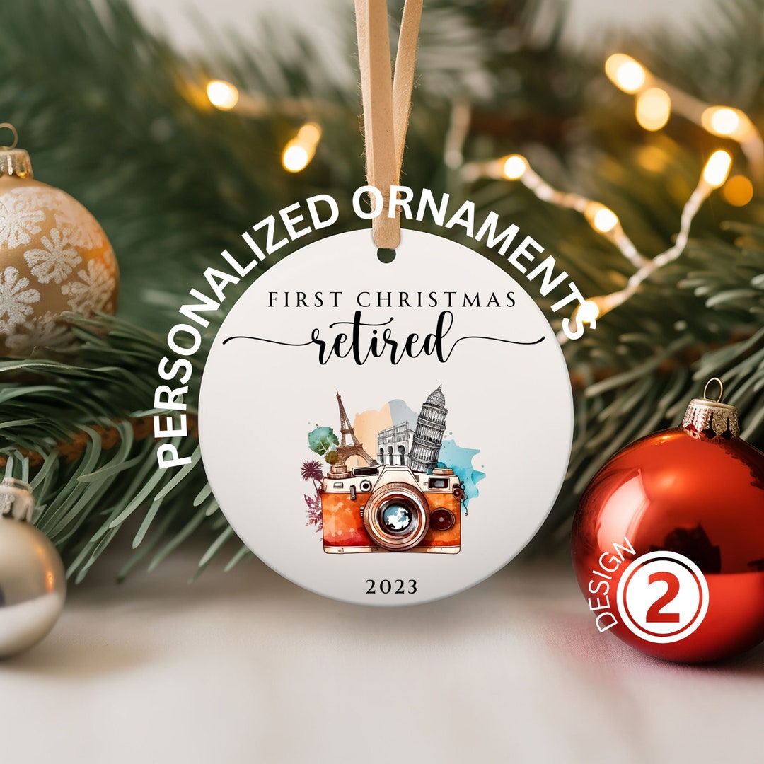 Personalized First Christmas Retired Ornament, Gift for Coworker, Funny ...