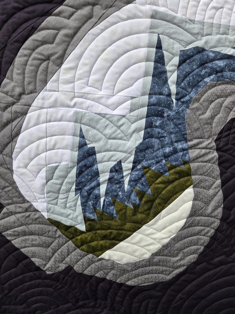 Ski/snowboard Goggle and Mountains Quilt - Etsy