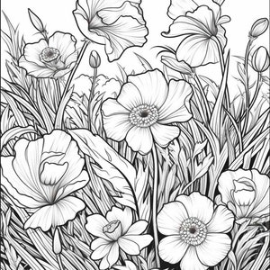 Neat Nature Coloring Pages Perfect for Active Meditation - Etsy