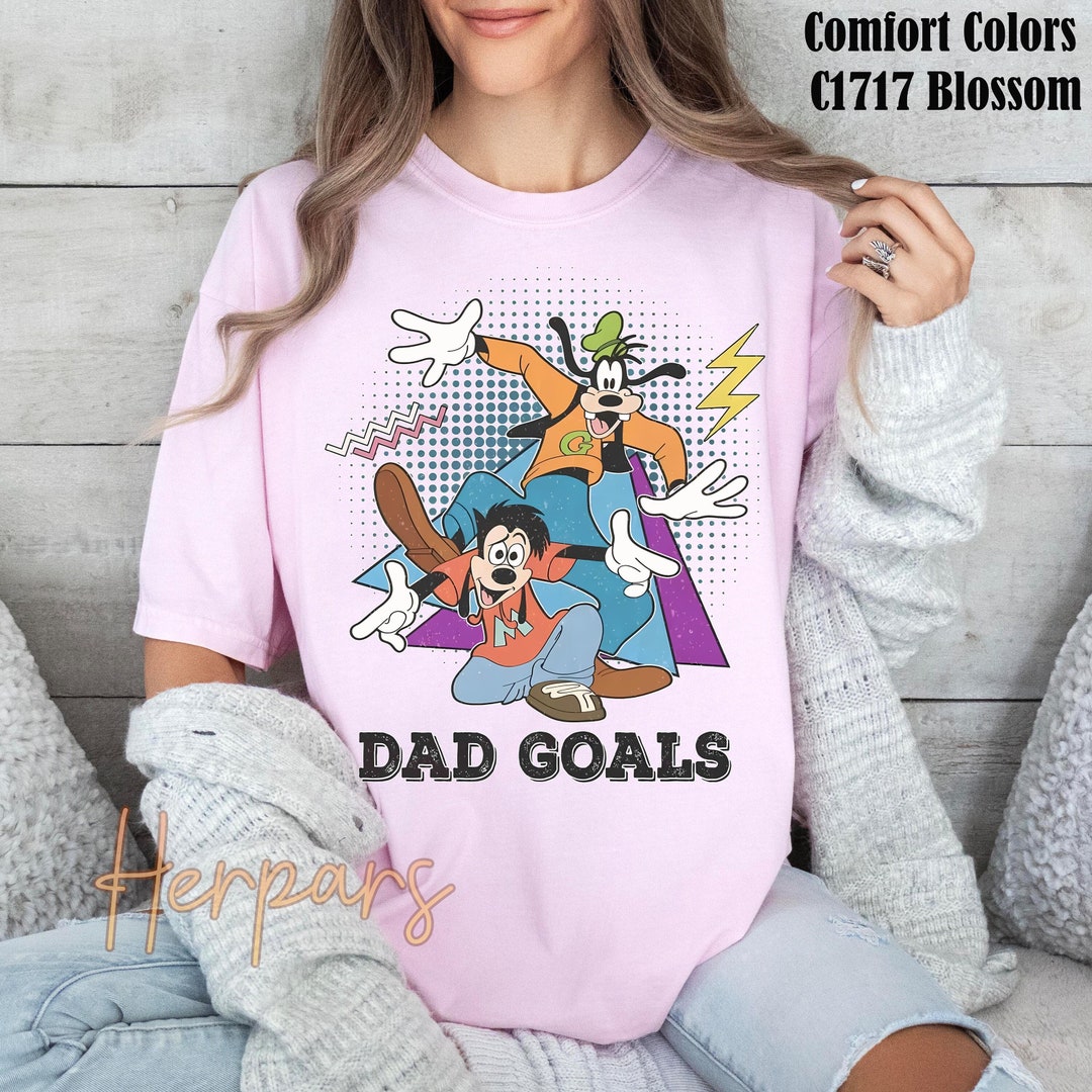 Max Goof and Goofy Dad Goals Retro 90s T-shirt, Disney A Goofy Movie ...