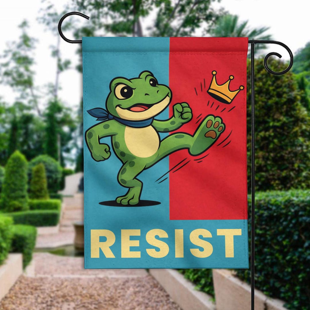 Personalized Portland Frog Rage Flag, Resist Portland Frog Protest ...