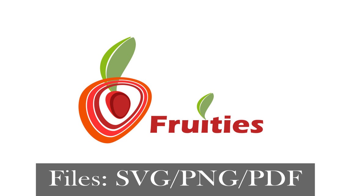 Fruities Logo Design Editable, Print-ready, and Transparency. - Etsy