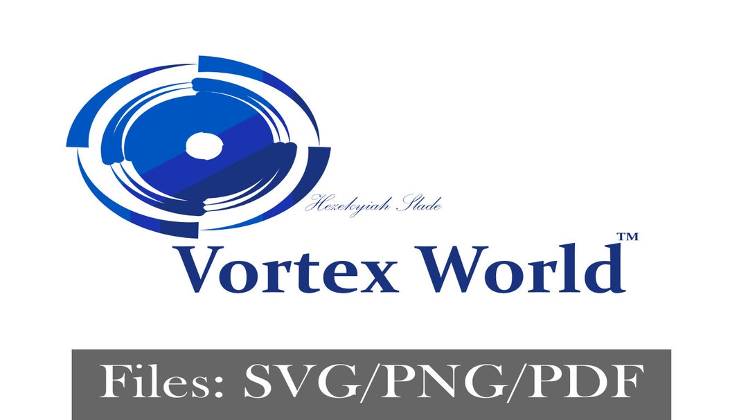 Vortex World Logo Design Editable, Print-ready, and Transparency. - Etsy