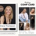 Modeling Comp Card Template, Editable Model Comp Card, Zed Card ...