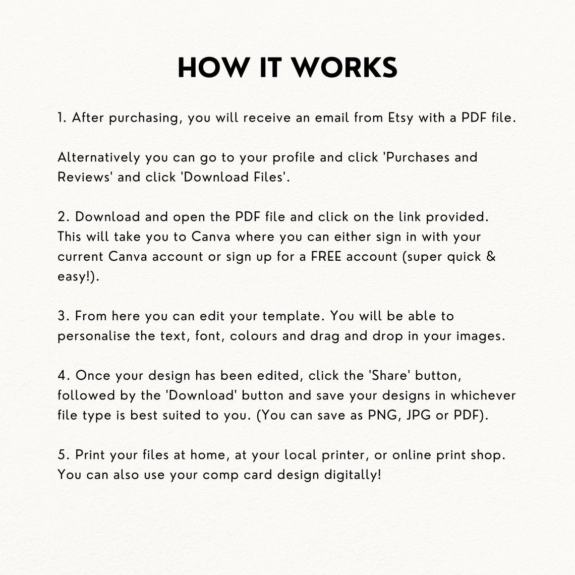 Modeling Comp Card Template, Zed Card, Editable Model Comp Card ...