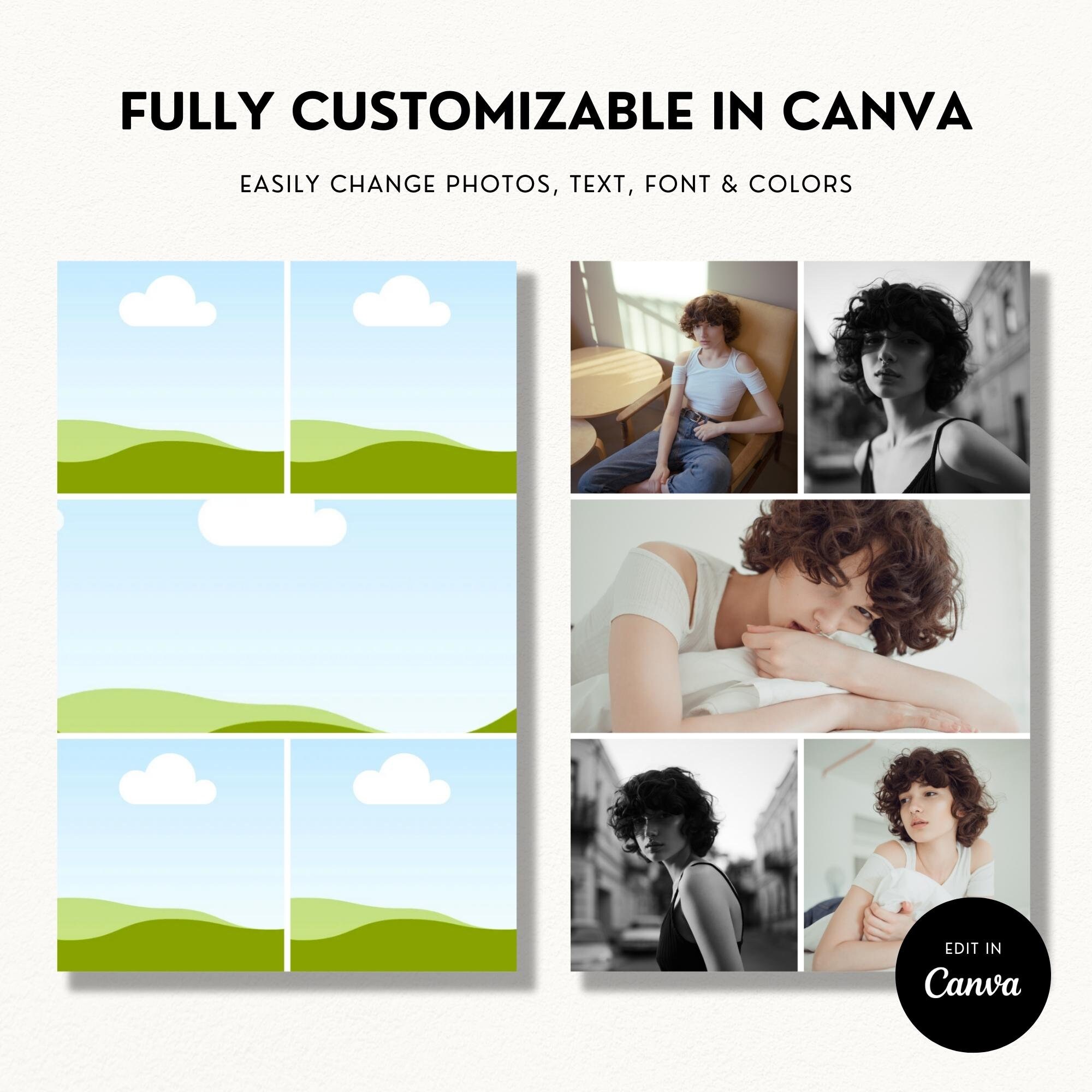 Modeling Comp Card Template, Zed Card, Editable Model Comp Card ...