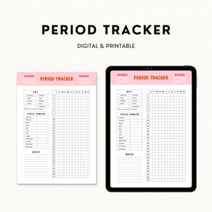First Period Kit, Menstruation Starter Pack, Printable Period Tracker ...