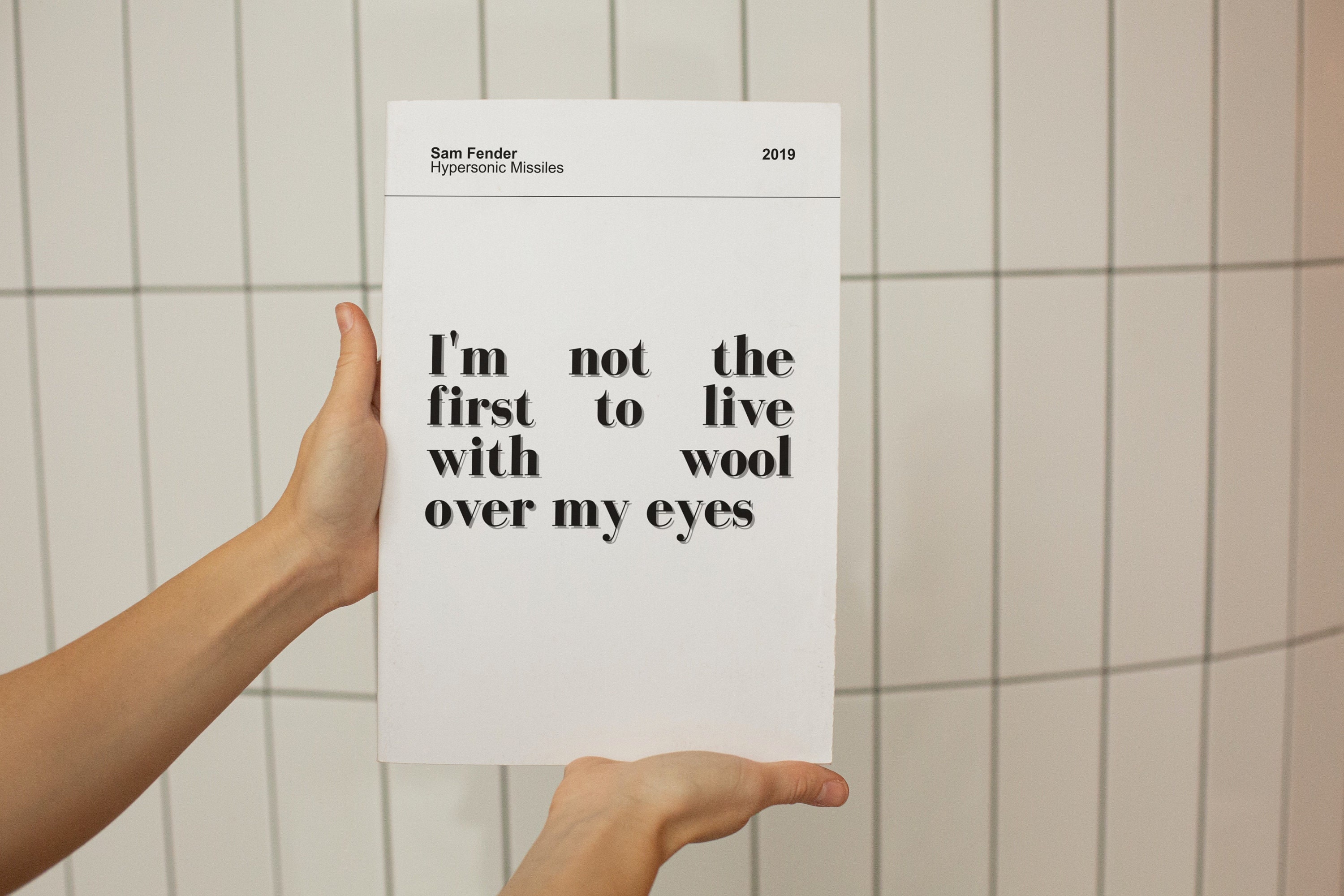 Hypersonic Missiles | Sam Fender Lyrics | Sam Fender Poster | Sam ...