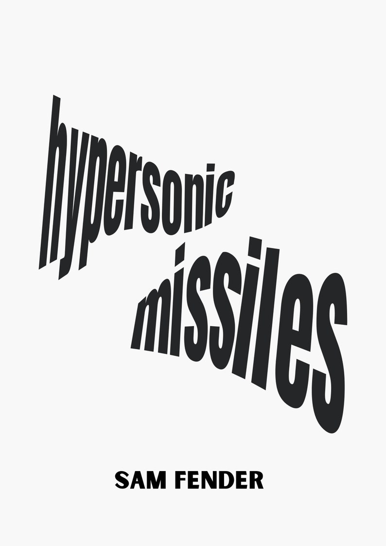 Hypersonic Missiles Sam Fender Poster Wall Print - Etsy