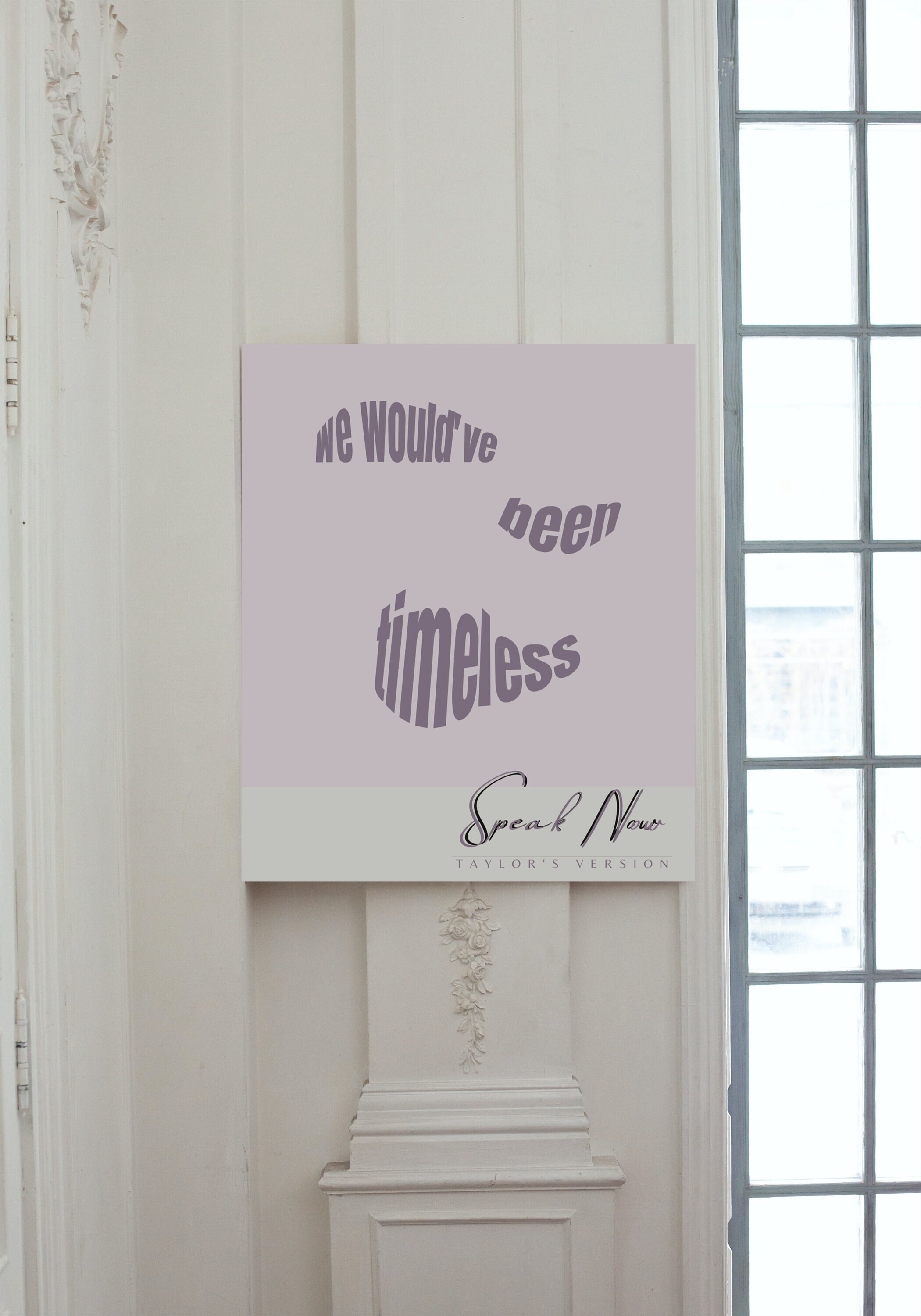 Digital Print Timeless taylor's Version Taylor Swift Lyrics Poster ...