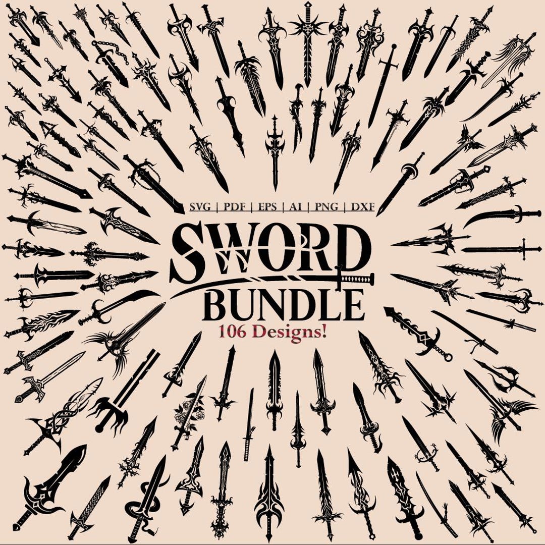 Sword Clipart, Sword Vector, Sword Silhouette, Samurai Swords,sword Svg ...