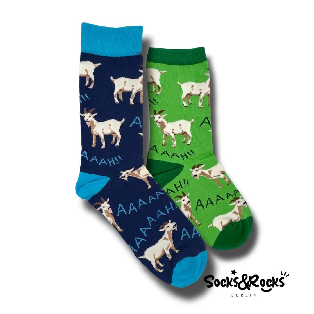 Goat Socks | Funny Animal Socks | Farm Animal Socks | Goat Gift | Cute ...