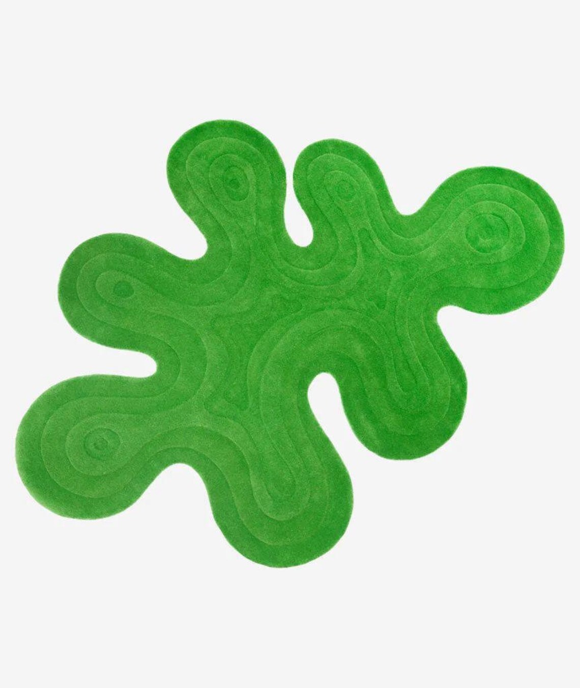 Hand-tufted Amoeba Rug Modern Black/pink-blue Wool Area Rug for Living ...