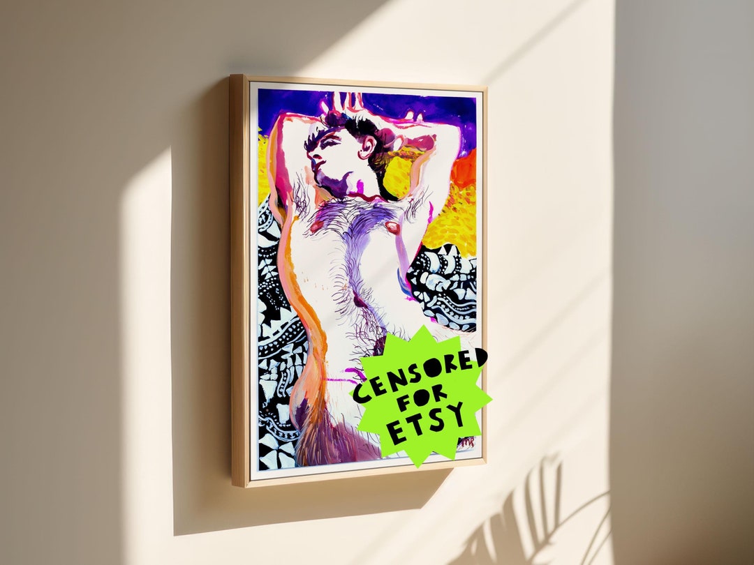 Gay Art Print - Gay Art, Queer Art, Lgbtq Art, Queer Print, Nude Male Art, Gay Erotic Art, Gay ...
