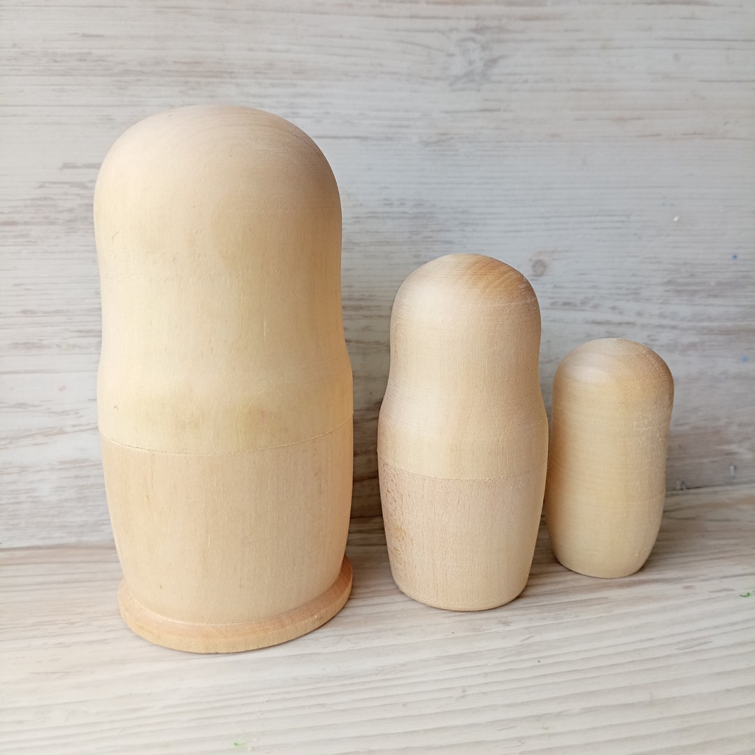 CUSTOM Nesting Dolls From Foto Personalized Nesting Dolls of 5 Painted ...