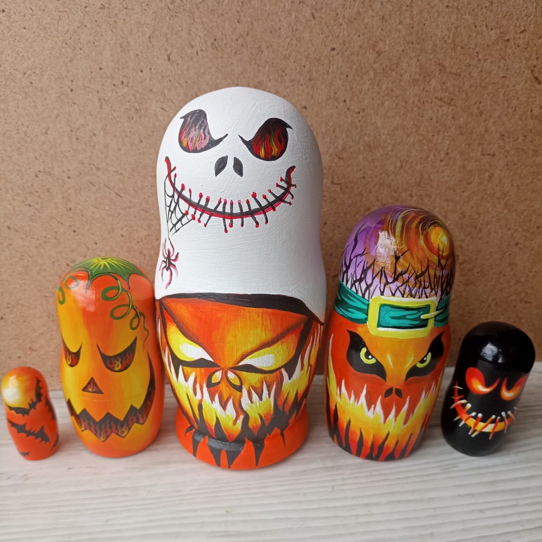 Halloween Toys Ghost Figurines Horror Nesting Dolls for Kids Halloween ...