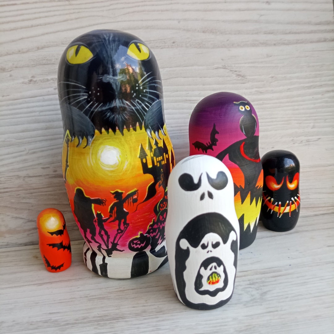 Halloween Nesting Dolls for Kids Halloween Artwork Halloween Amigurumi ...