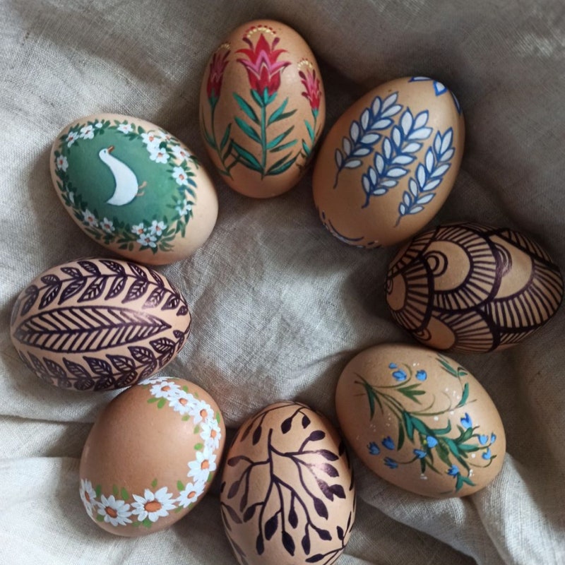 Hand Painted Eggs - Etsy