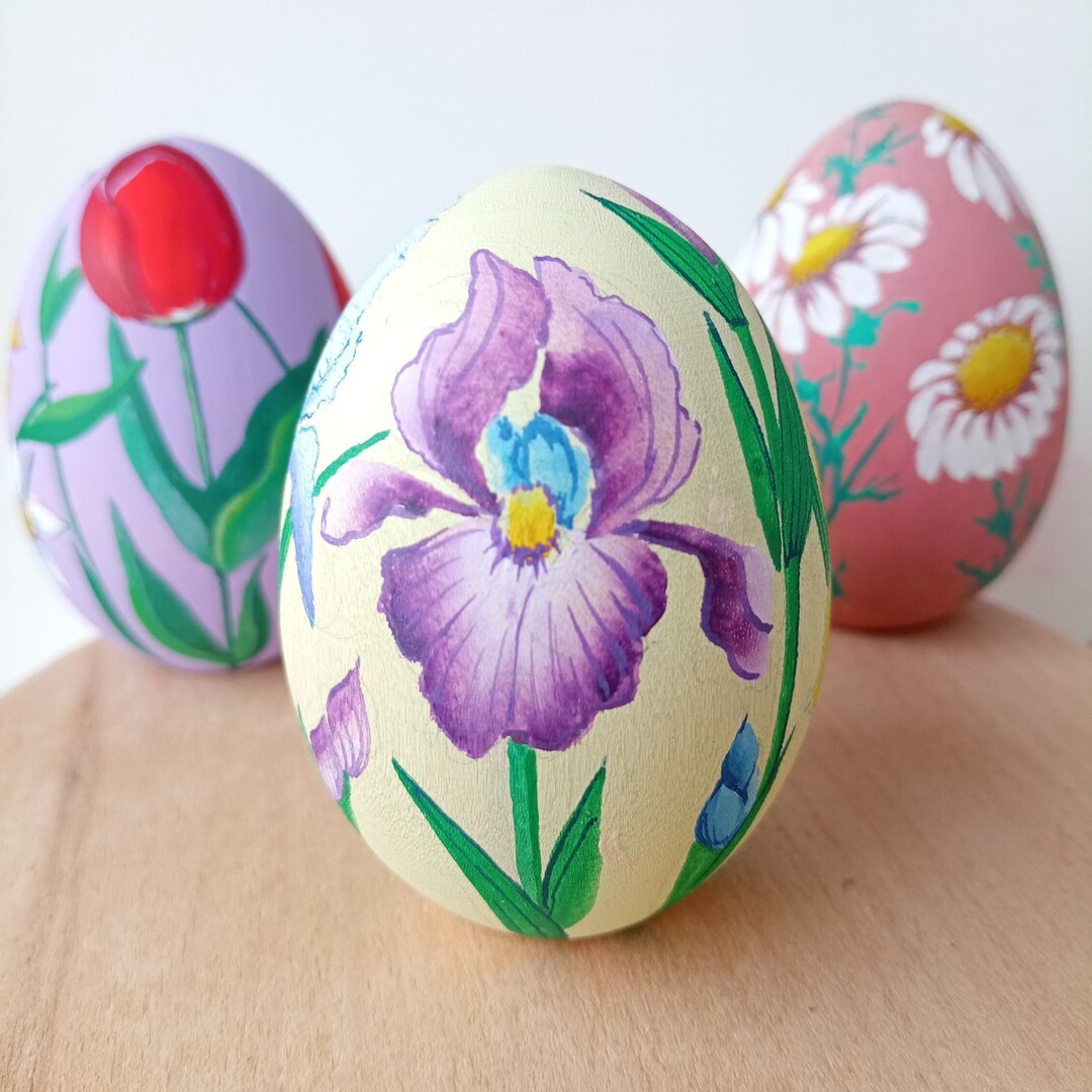 Hand Painted Easter Eggs Ornaments Ukrainian Pysanky Eggs Painted ...