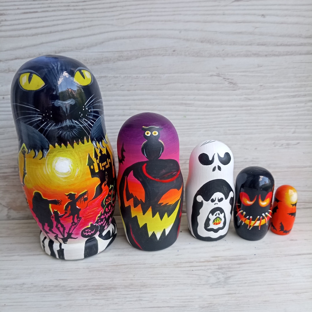 Halloween Nesting Dolls for Kids Halloween Artwork Halloween Amigurumi ...