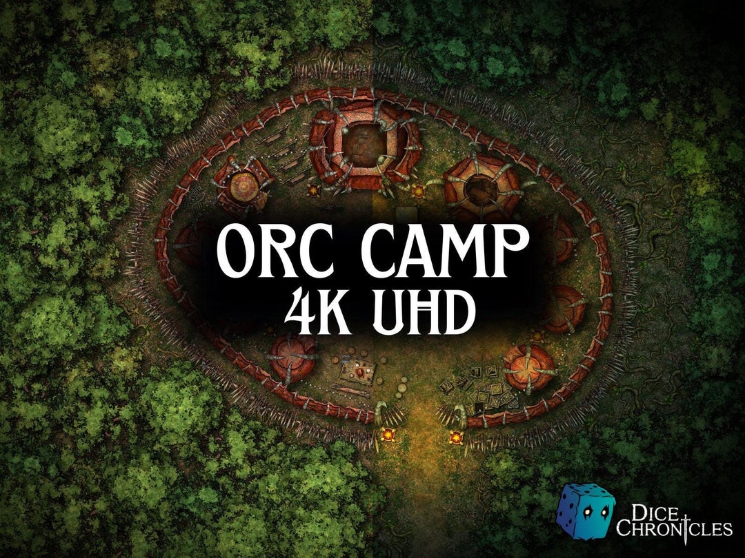 RPG BATTLEMAP ORC Camp Vtt - Etsy