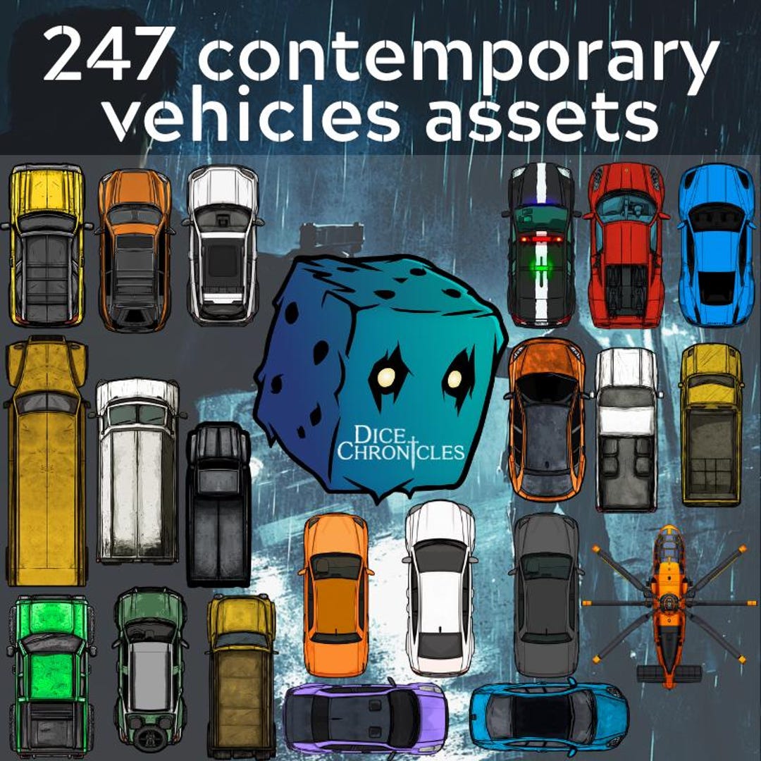 247 CONTEMPORARY VEHICLES RPG Assets - Etsy