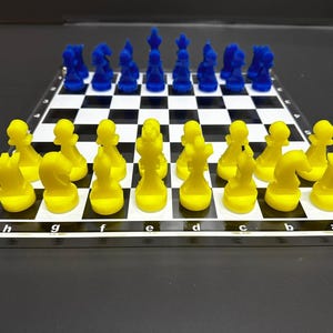 Premium Acrylic Chess Set | Handcrafted Modern Chess Board With Pieces ...