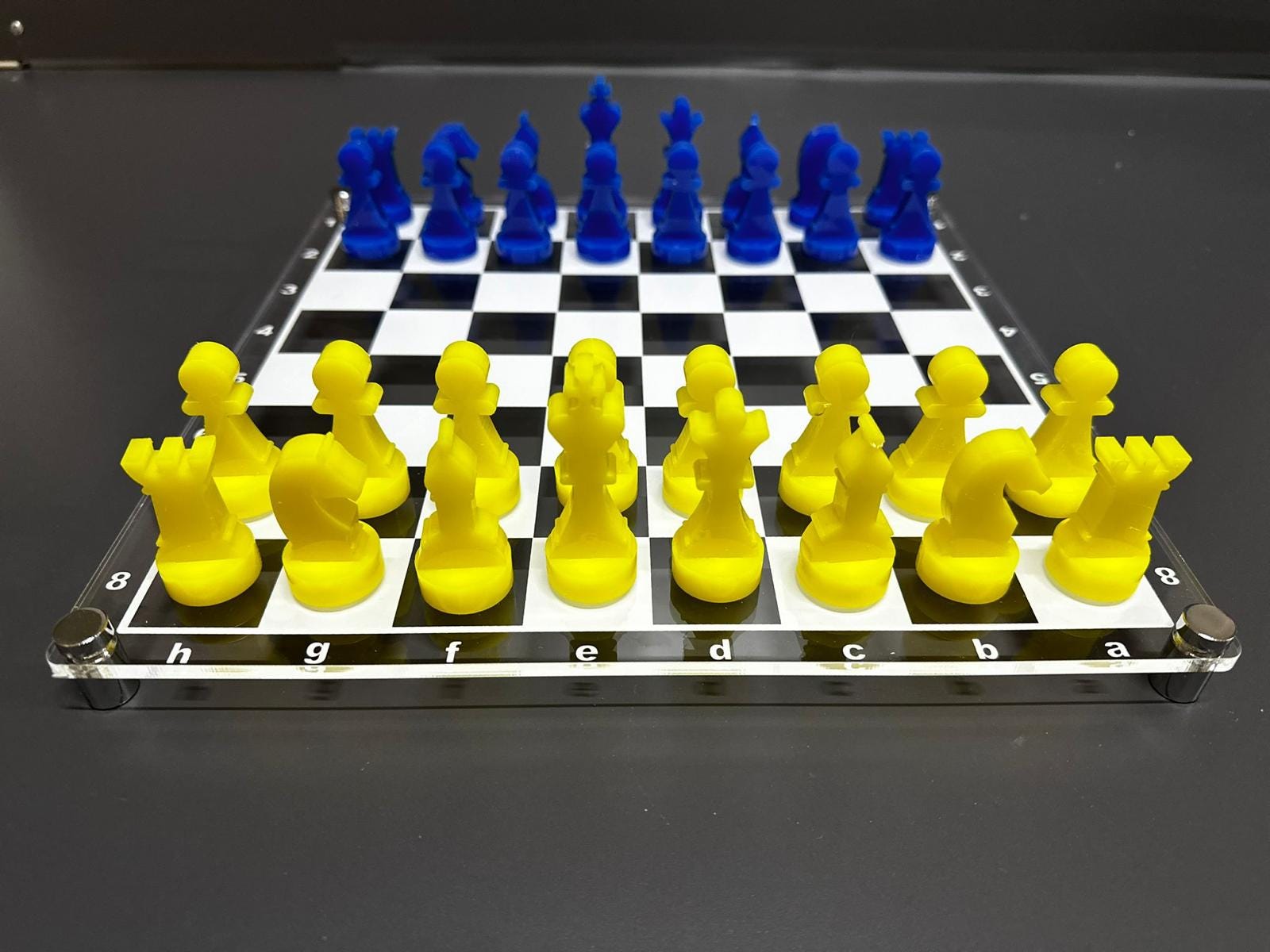 Premium Acrylic Chess Set | Handcrafted Modern Chess Board With Pieces ...