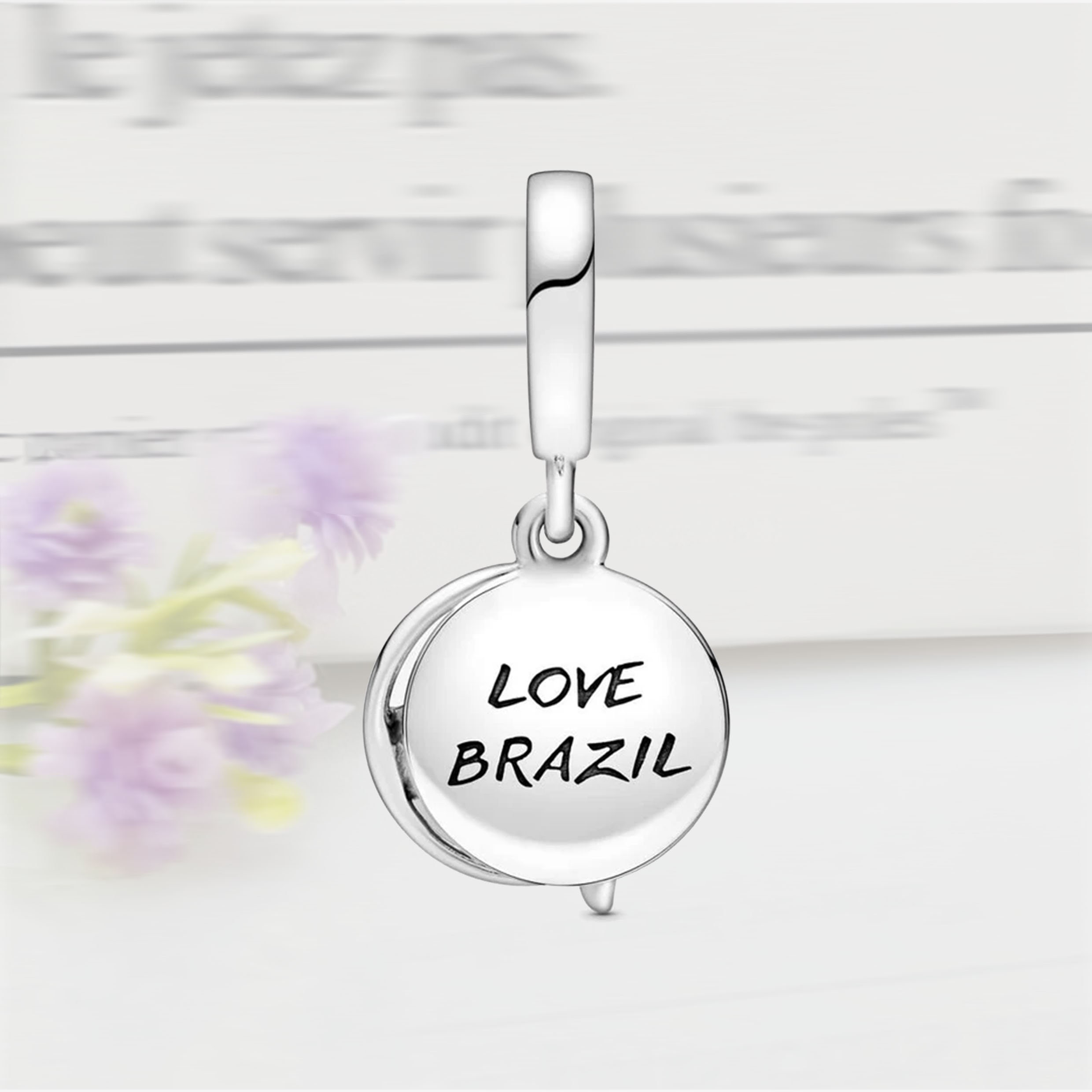 Brazilian Beaches and Parrot Charms, Charms for Bracelet,s925 Sterling ...