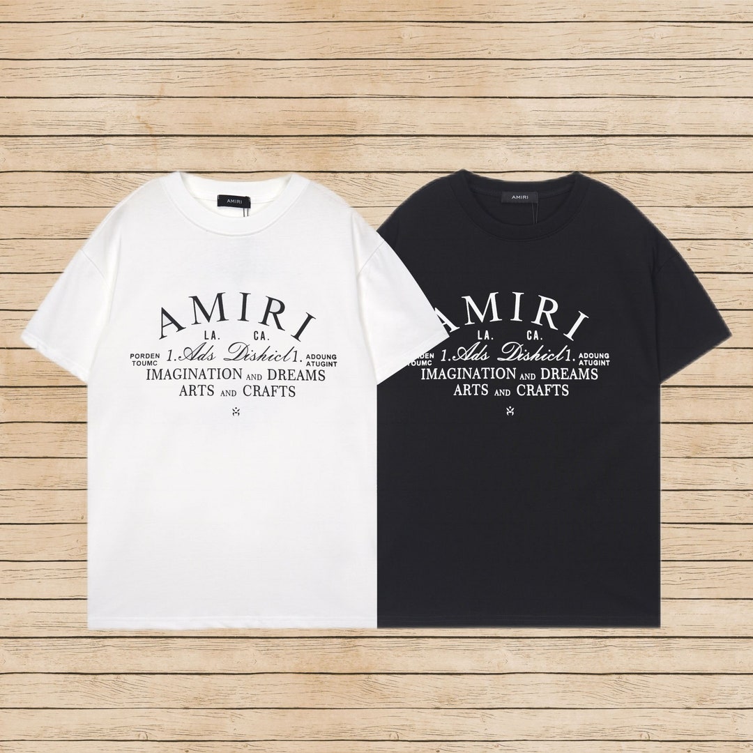 Amiri T-shirt Letter Print AMIRI T-shirt Vintage Amiri Logo - Etsy