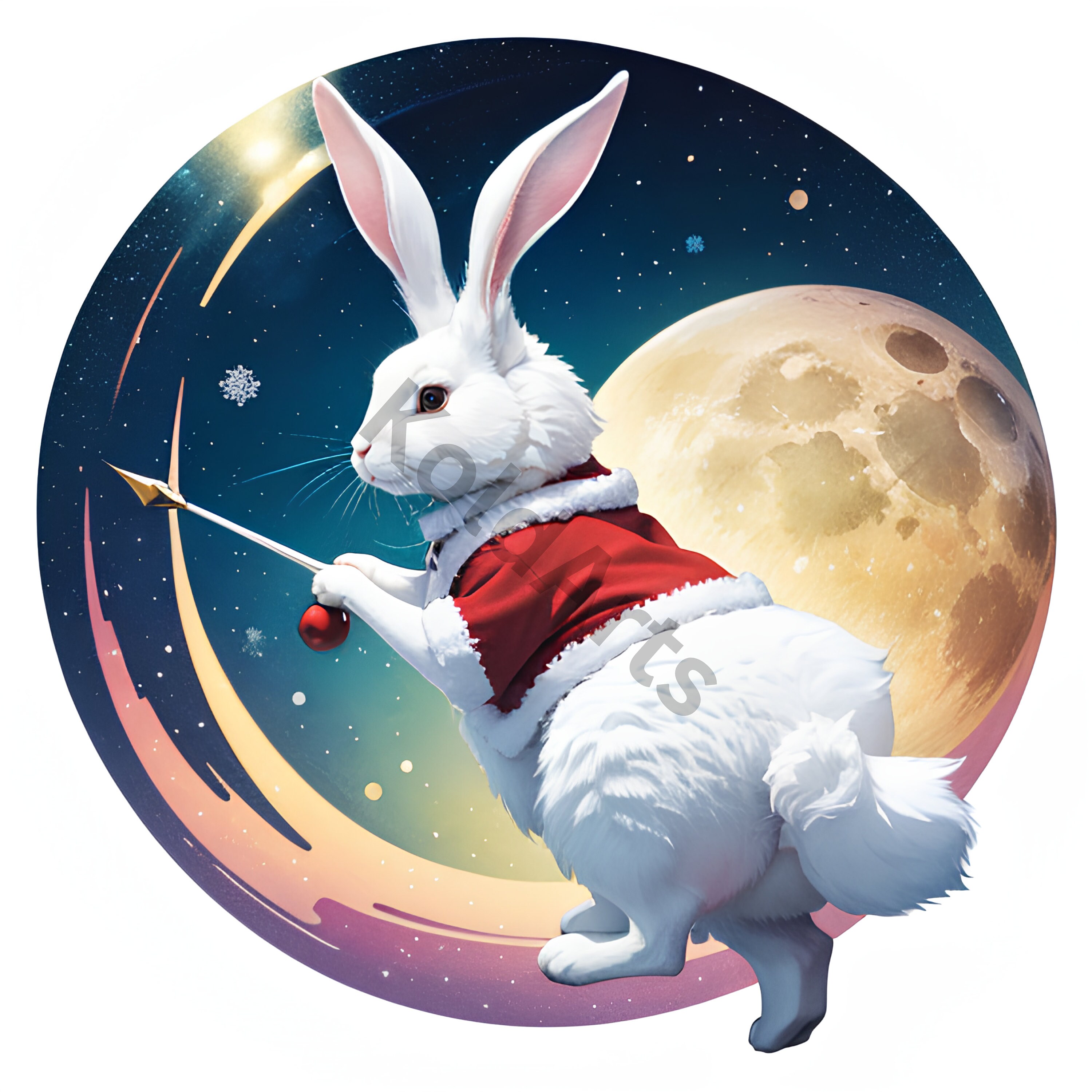 Watercolor Winter Snow Rabbit Clipart-35 Easter Bunny Dreams:premium ...