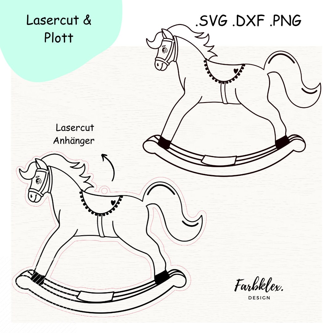 Rocking Horse Clipart Rocking Horse SVG Bundle, Rocking Horse Dxf ...