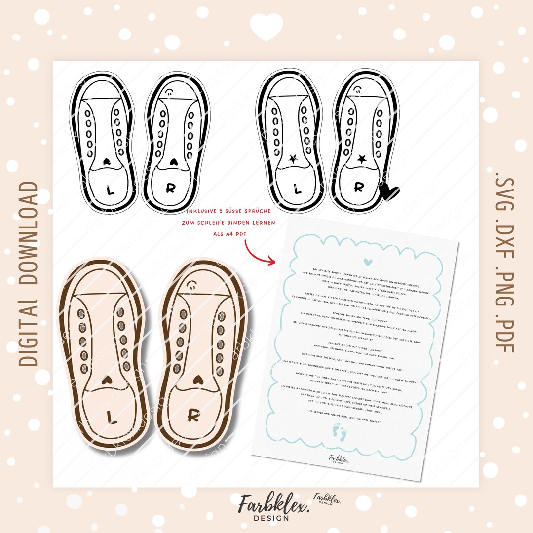 Laser File Shoe Montessori Svg Shoelace Board Montessori Exercise ...