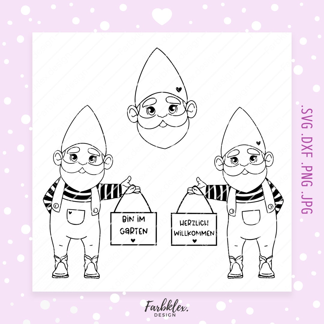 Plotter File Garden Gnome | Garden Sign Gnome Laser Engraving Garden ...