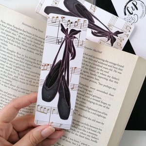 Gold Foil Ballet Shoe Bookmarks | Ballet Stationery | Gift for Book ...