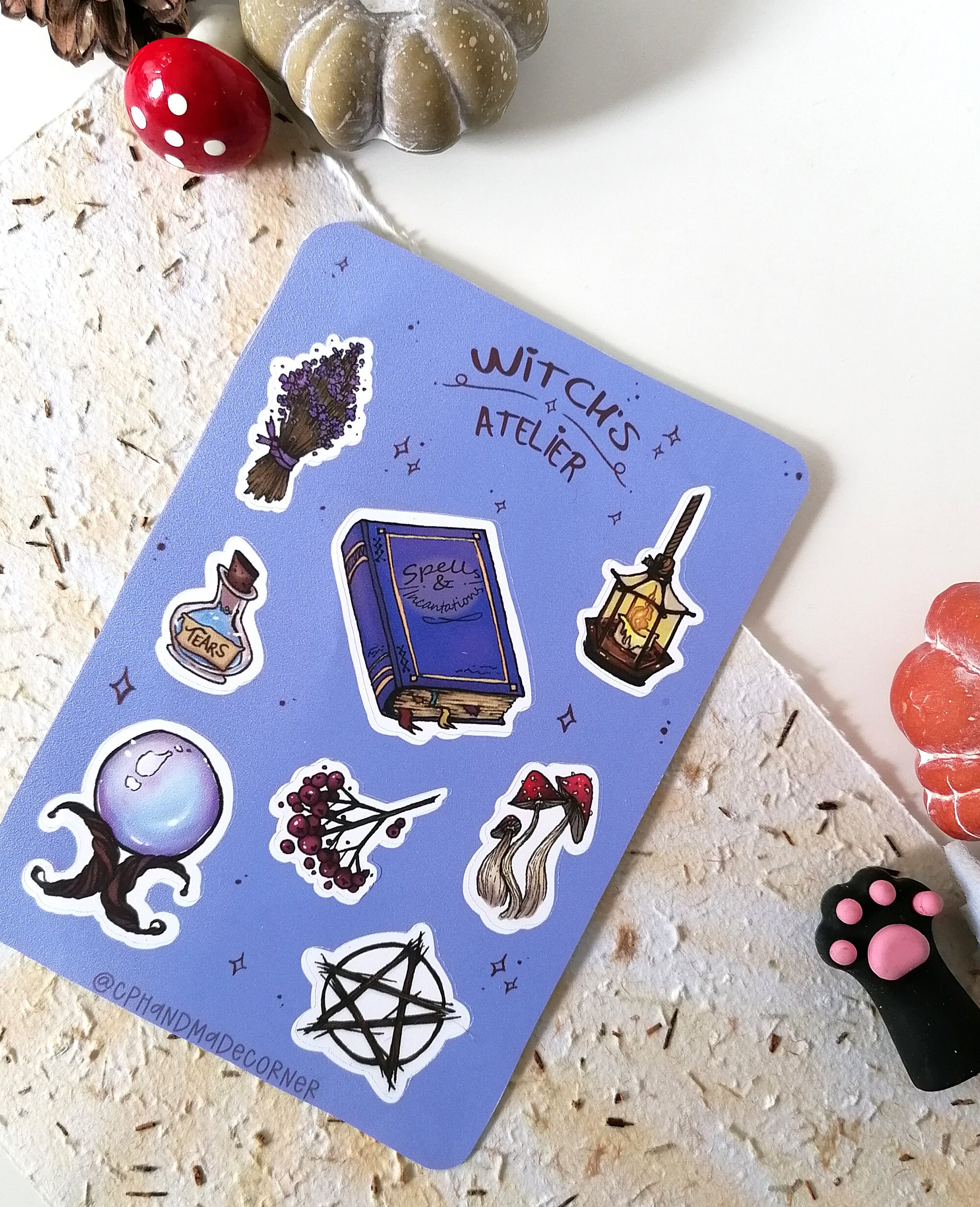 Stickersheet witch Atelier A6 Size Witch Stickers Potion Spell ...