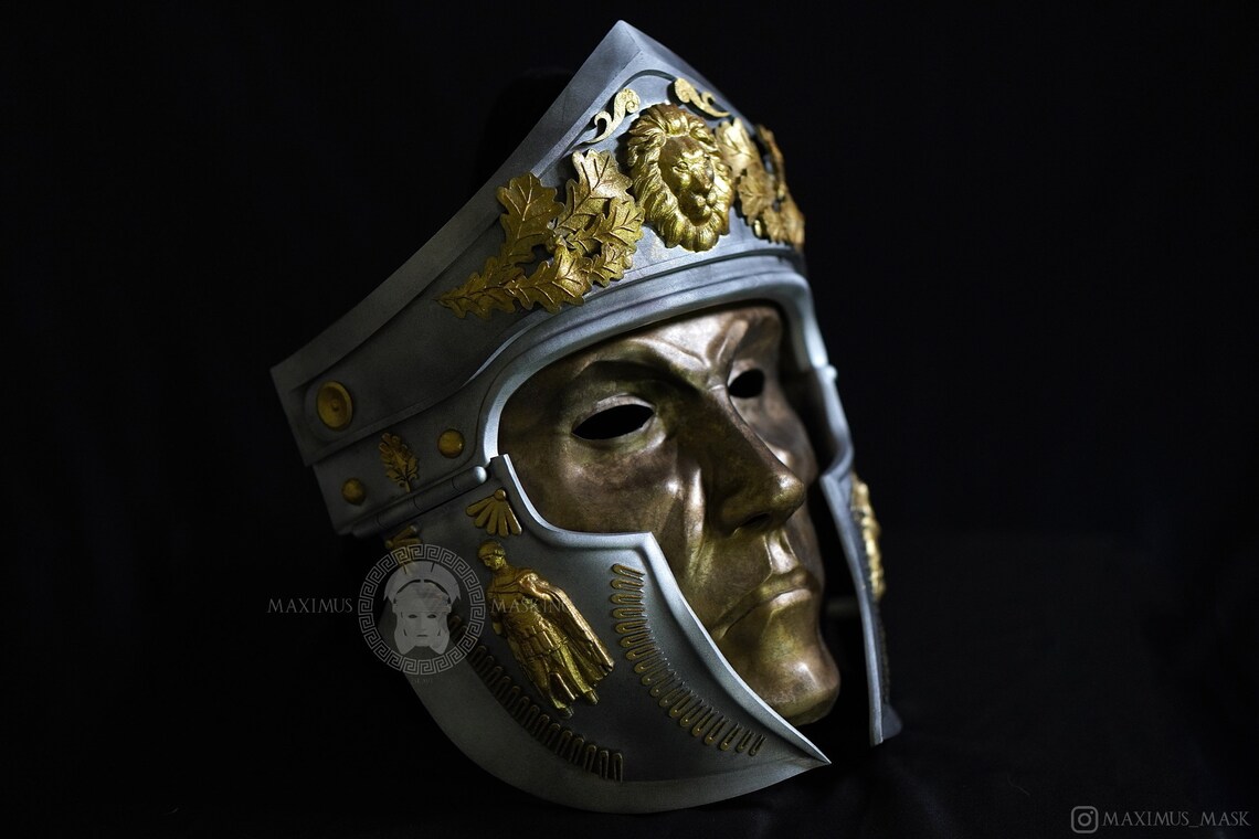 Roman General Face Mask, Greek, Ancient Mask, Roman, Larp, Mask for Men ...