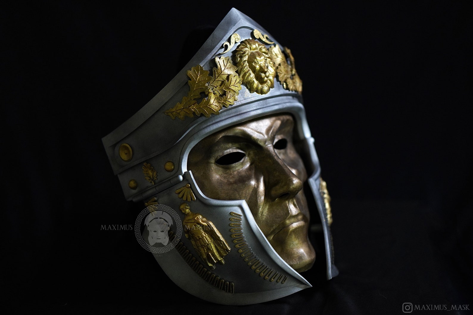 Roman General Face Mask, Greek, Ancient Mask, Roman, Larp, Mask for Men ...