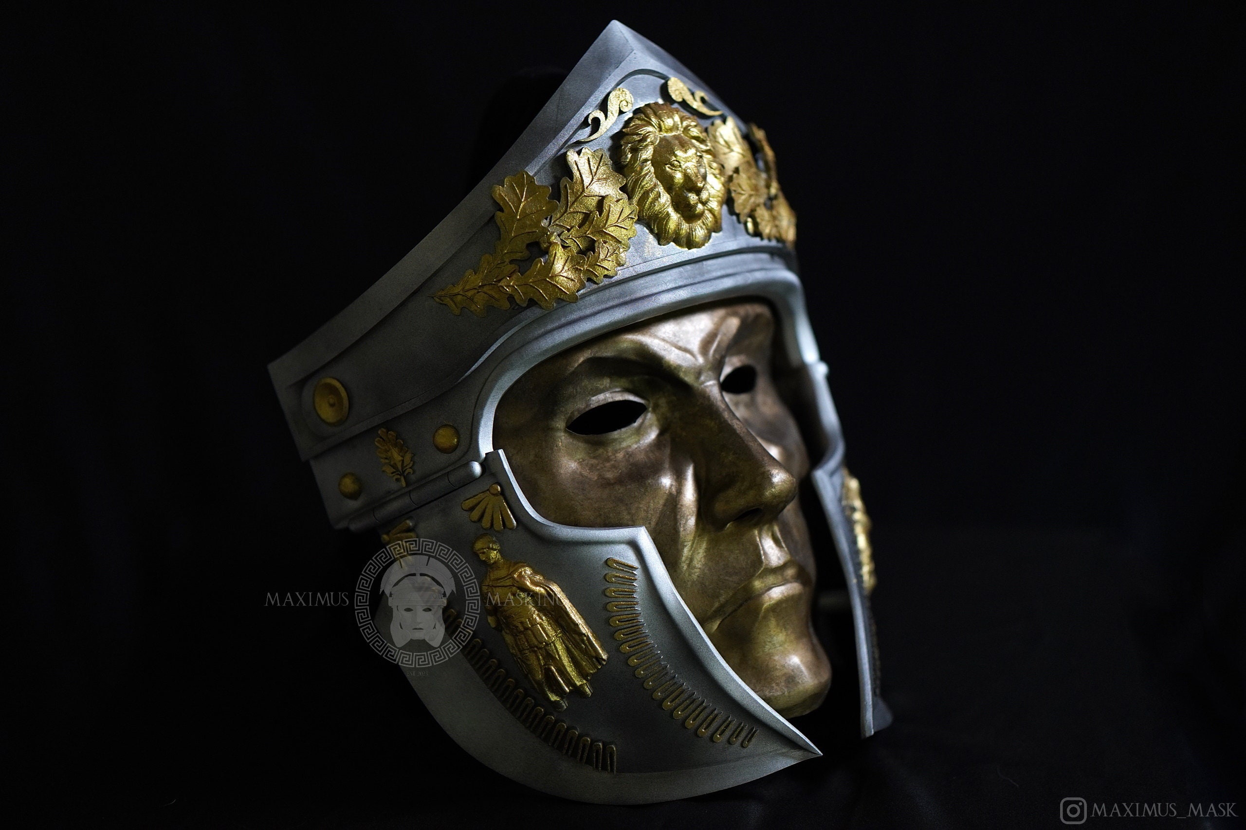 Roman General Face Mask, Greek, Ancient Mask, Roman, Larp, Mask for Men ...
