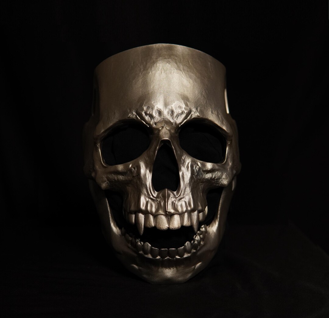 Skull Face Mask - Ancient Mask, Larp, Mask for Men, Costume, Horror ...