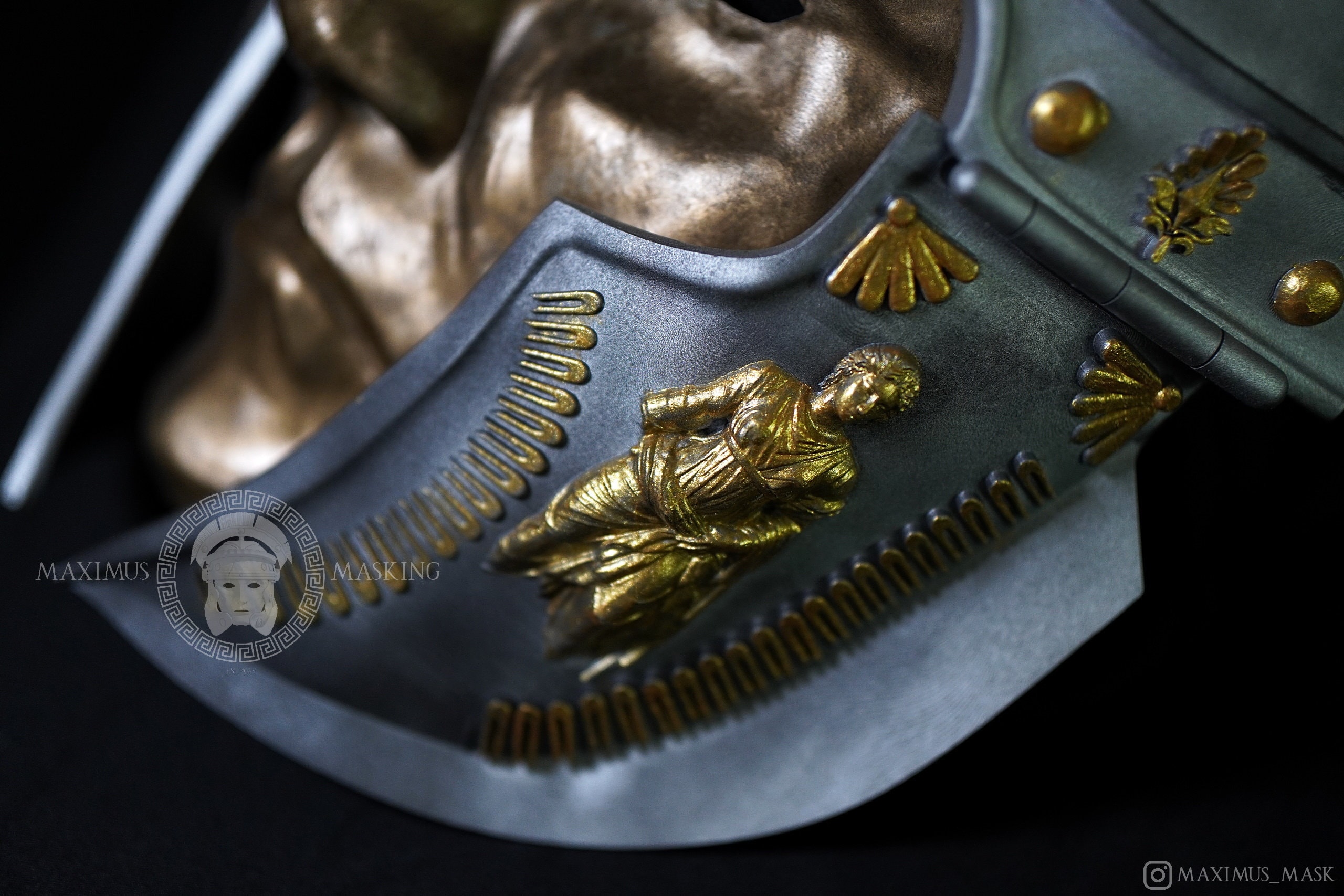 Roman General Face Mask, Greek, Ancient Mask, Roman, Larp, Mask for Men ...