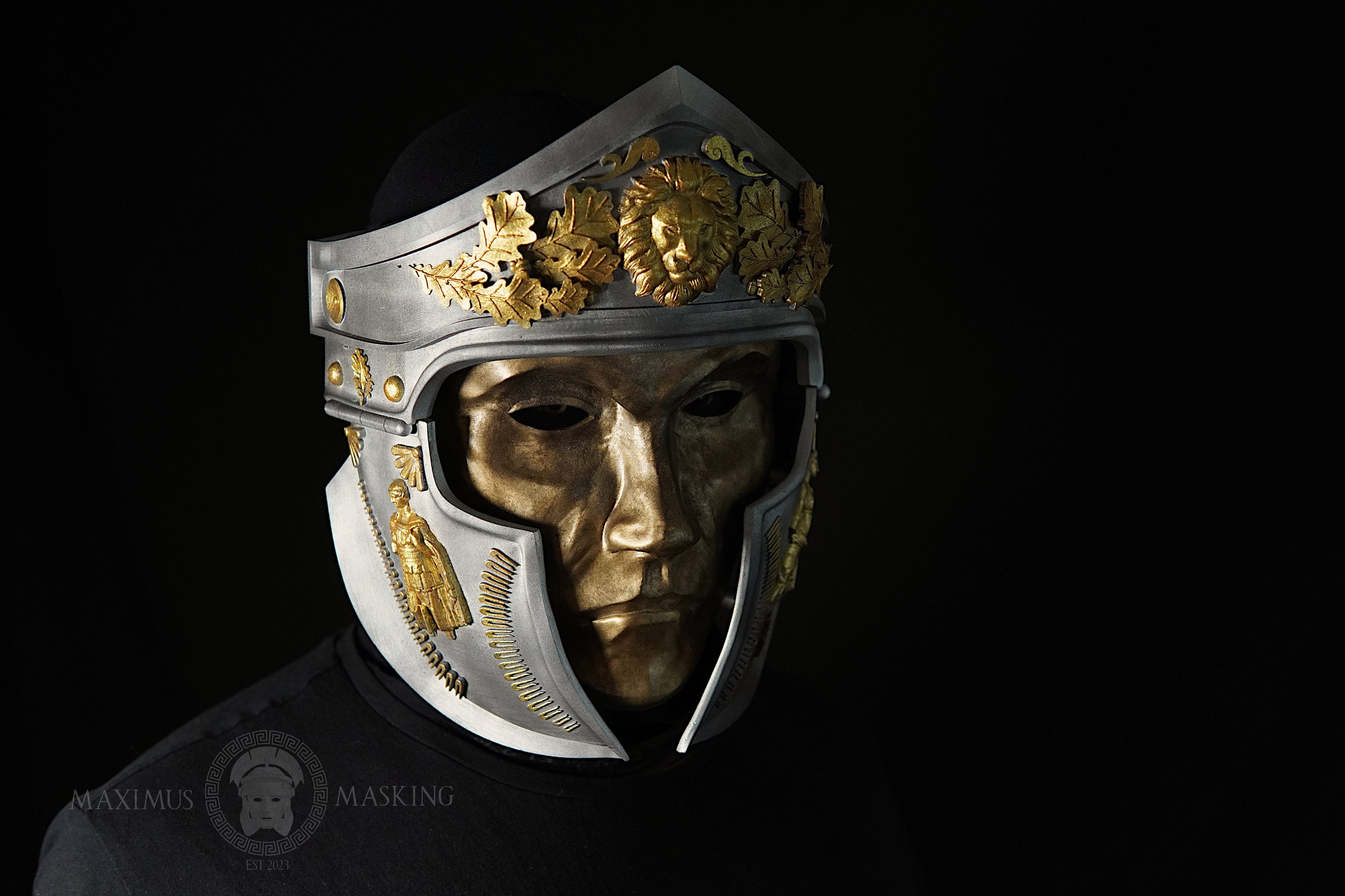 Roman General Face Mask, Greek, Ancient Mask, Roman, Larp, Mask for Men ...