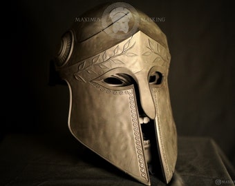 Titus Roman Helmet Face Mask Face Mask, Greek, Ancient Mask, Roman ...